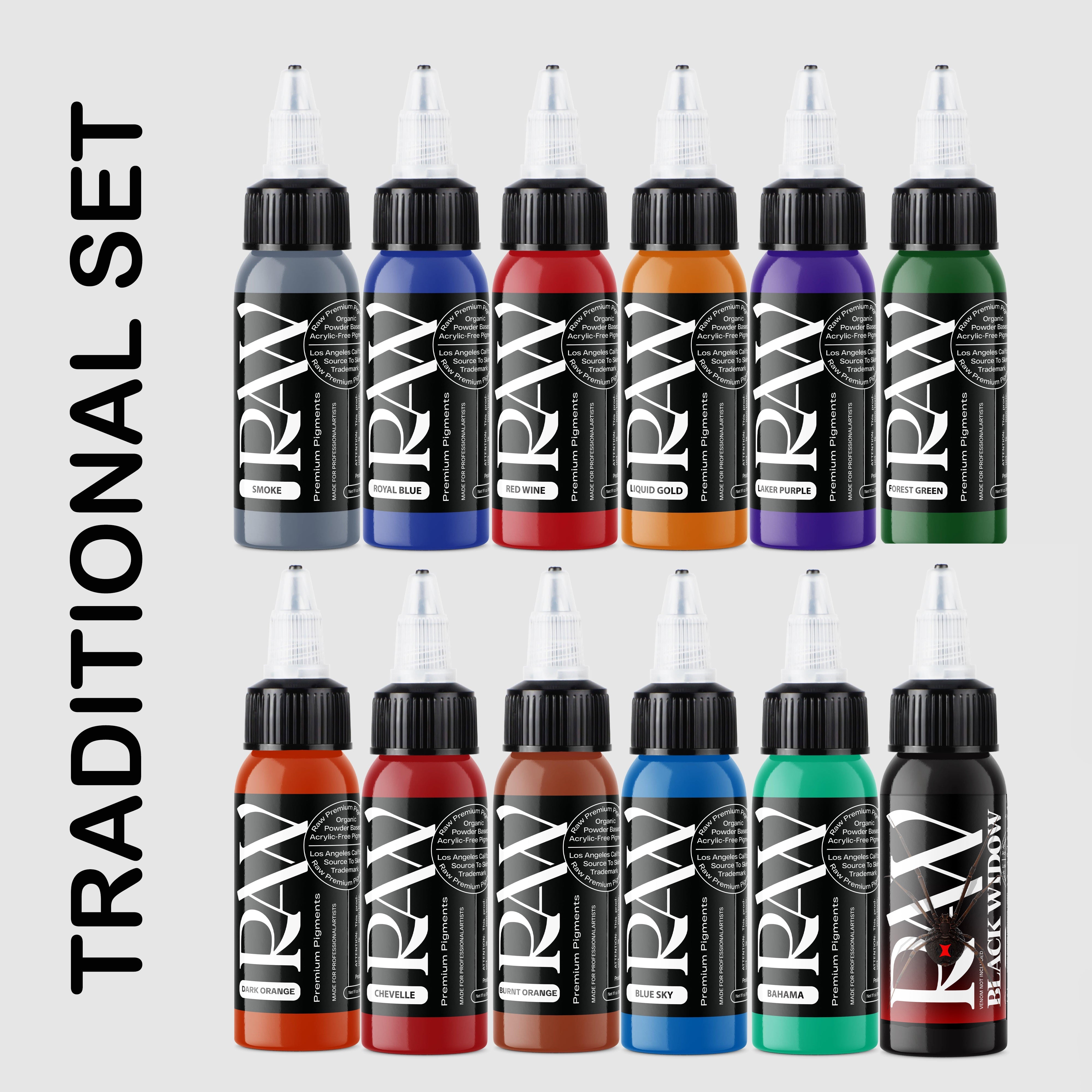 TRADITIONAL SET TATTOO INKS & PIGMENTS – tatlabinc
